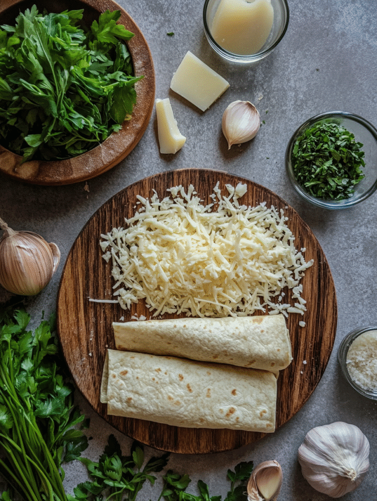 Keto Low-Carb Garlic Bread Wraps In Air Fryer: Easy & Cheesy