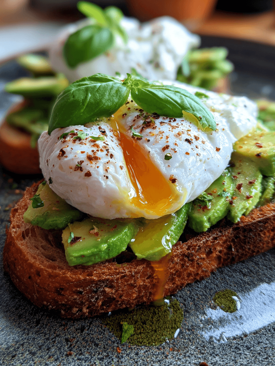 Air Fryer Toast with Poached Egg & Avocado – 5-Min Breakfast Magic